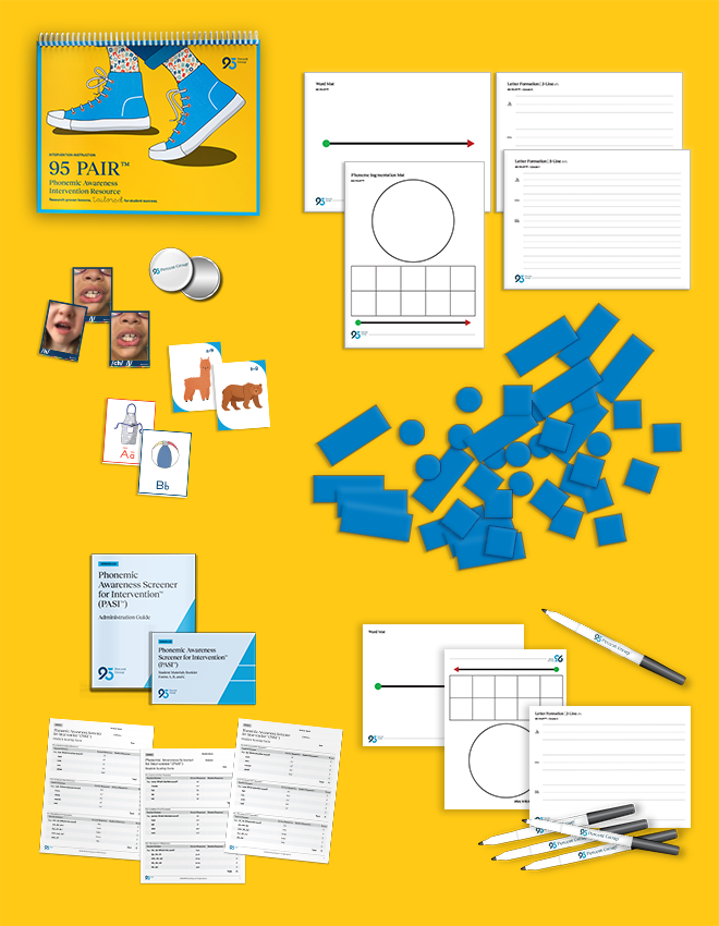 95 Phonemic Awareness Intervention Resource™ : Materials for 5 Students