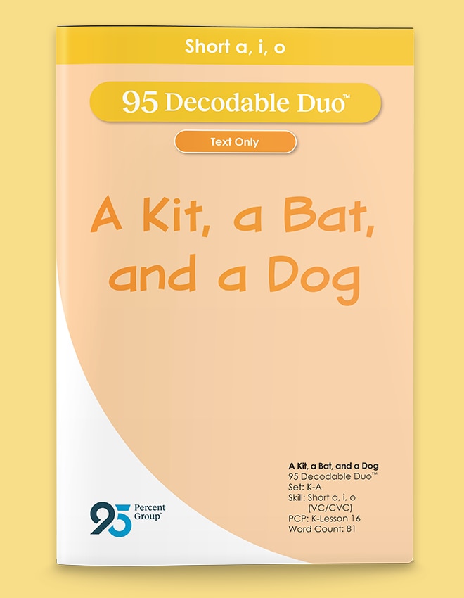 A Kit, a Bat, and a Dog 95 Decodable Duoâ„¢ Set for 6 Students ...