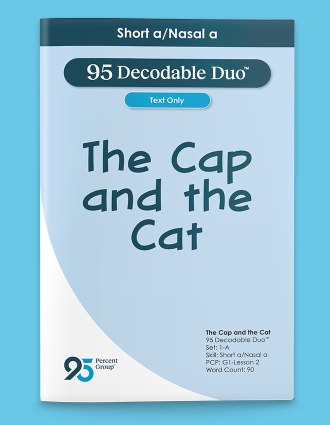 The Cap and the Cat 95 Decodable Duoâ„¢ Set for 6 Students, 1st Grade