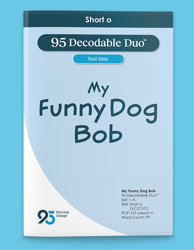 My Funny Dog Bob 95 Decodable Duoâ„¢ Set for 6 Students, 1st Grade