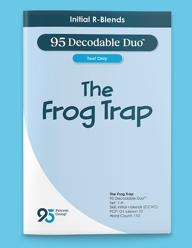 The Frog Trap 95 Decodable Duoâ„¢ Set for 6 Students, 1st Grade