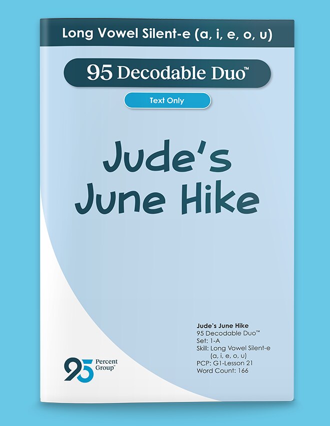 Jude's June Hike 95 Decodable Duoâ„¢ Set for 6 Students, 1st Grade