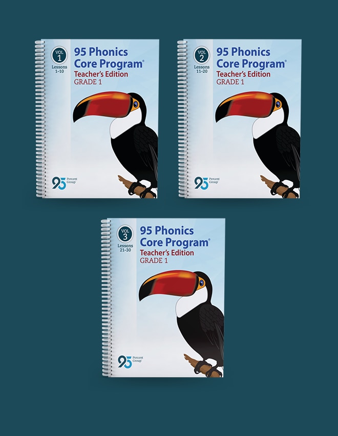 95 Phonics Core ProgramÂ® Grade 1 Teacher's Edition Set of 3 Volumes