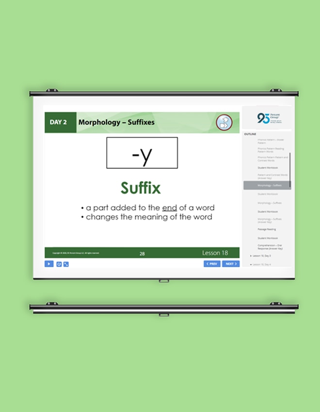 95 Phonics Core Program®, Grade 2 Digital Presentation, 1 Year Subscription