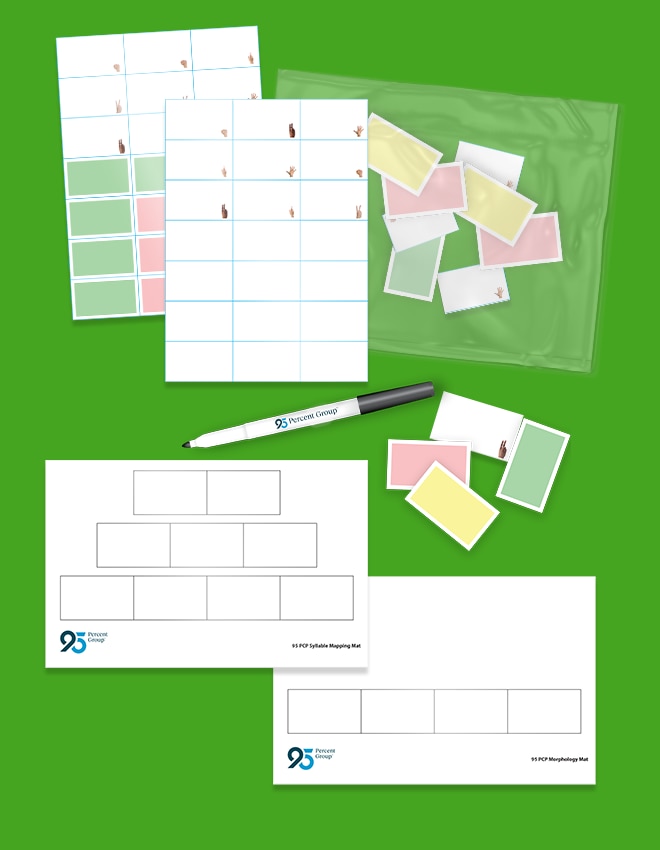 95 Phonics Core Program® Grade 3 Student Manipulative Kit for 5 Students