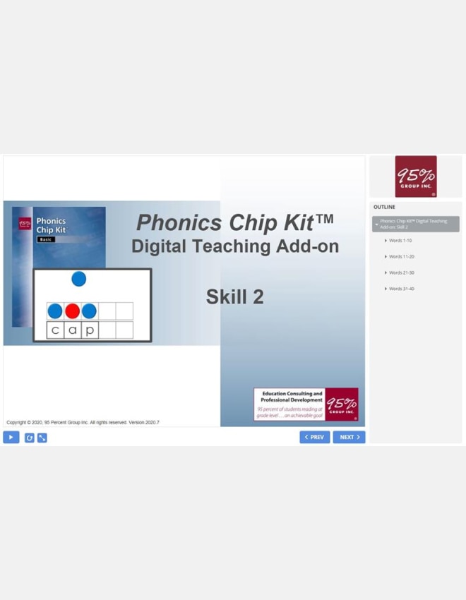 95 Phonics Chip Kit™ Basic, Digital Teaching Add-on